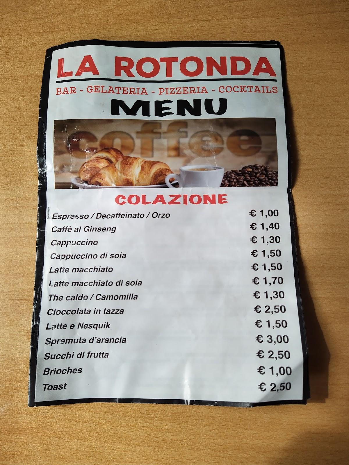 Menu da La Rotonda pub & bar, Lido di Spina
