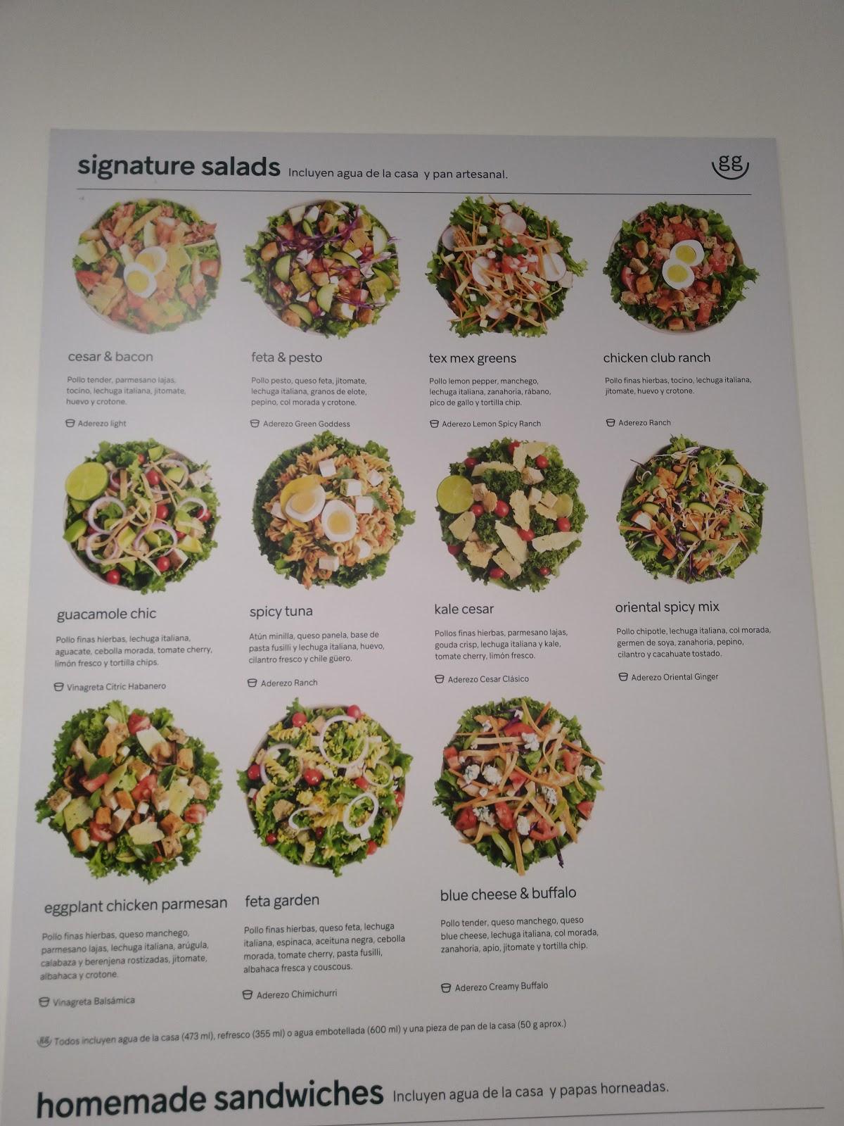 Carta del restaurante Green Grass Del Valle, Ciudad del México, Av ...