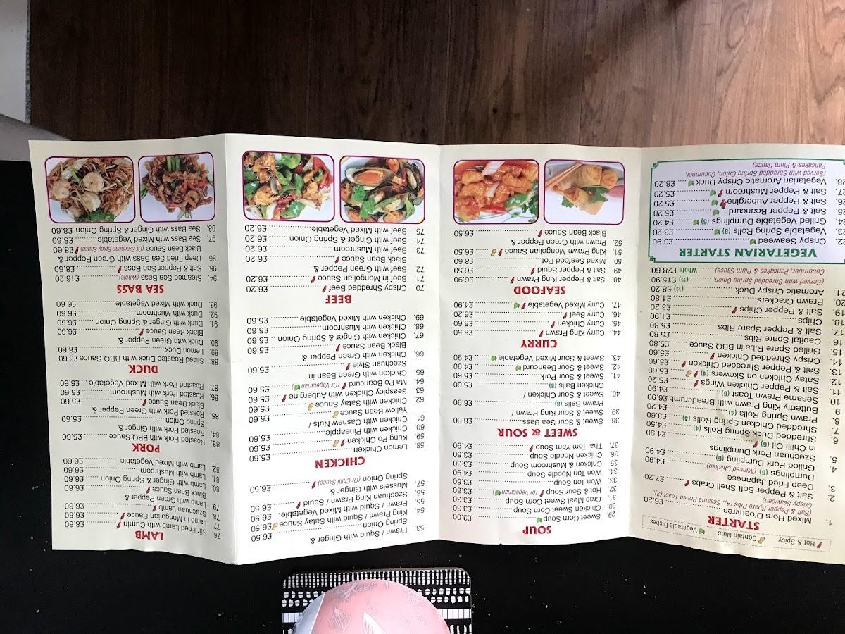 Menu at Yi Man Tang restaurant, London, 328 Ballards Ln