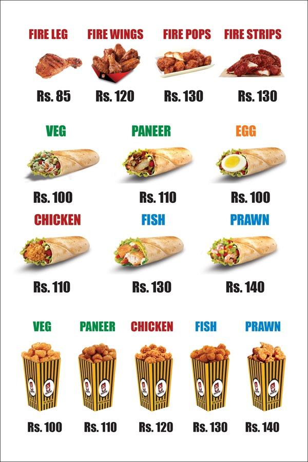Menu at CHICKEN BOX, Proddatur