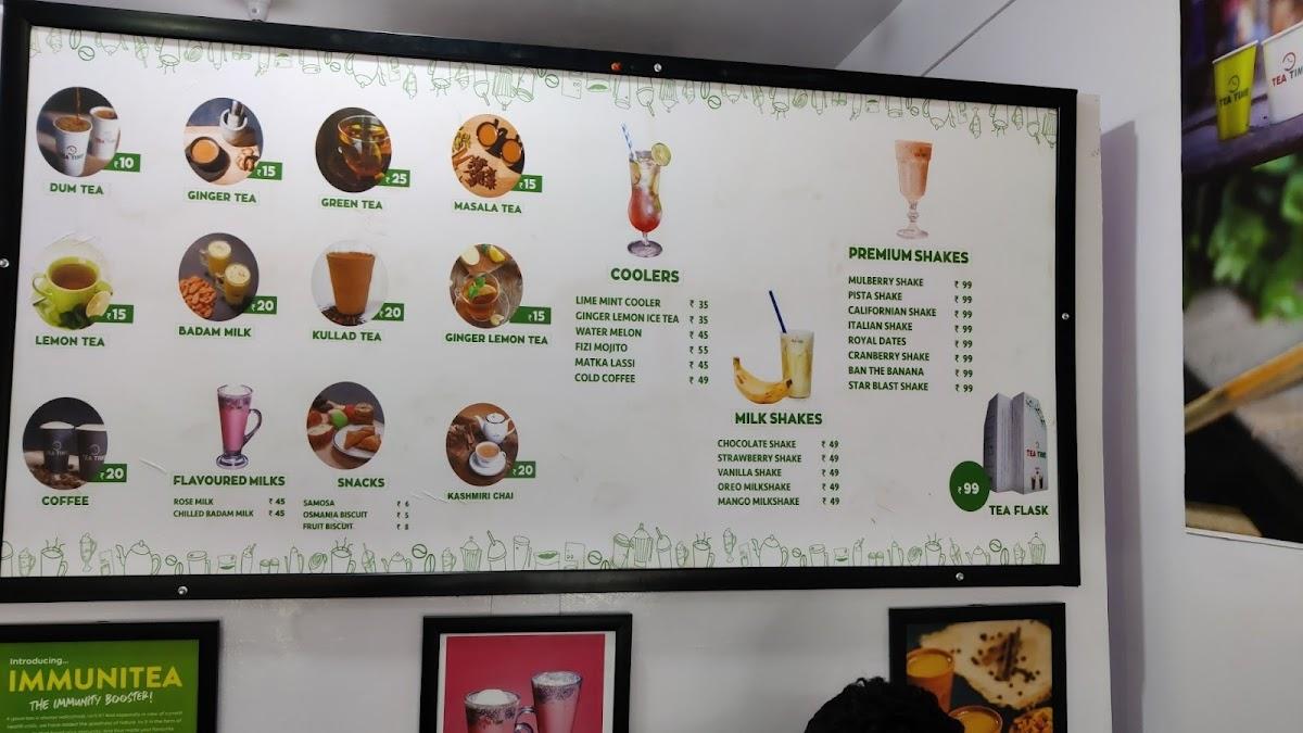 Menu at TEA TIME - Yercaud, Yercaud