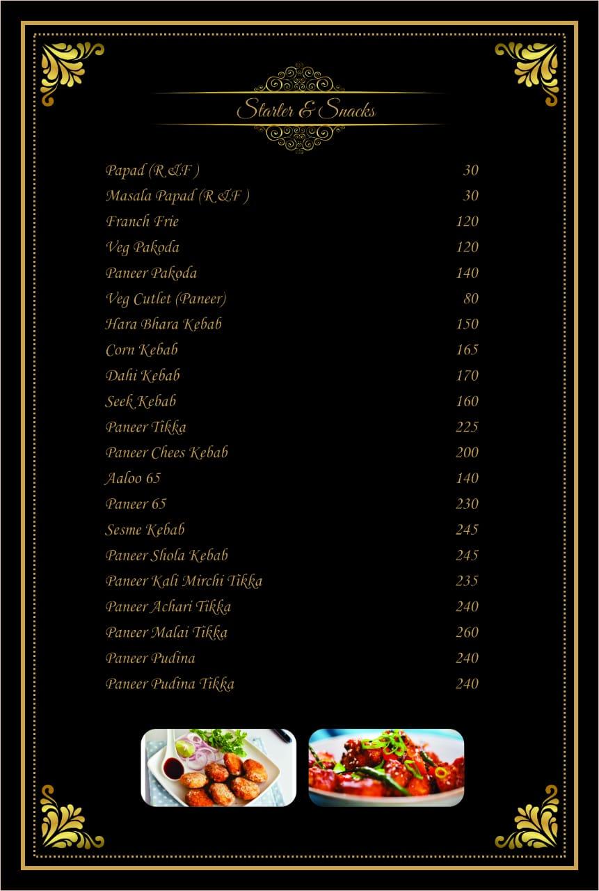 Menu at Naivedyam Restaurant, Indore