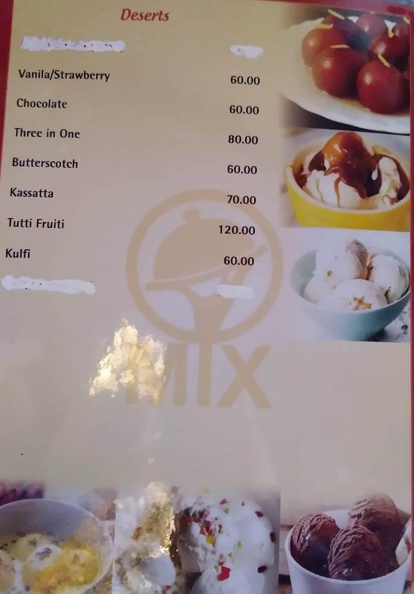 Menu at MIX Grand Hotel Restaurant & Banquet, Kotdwara