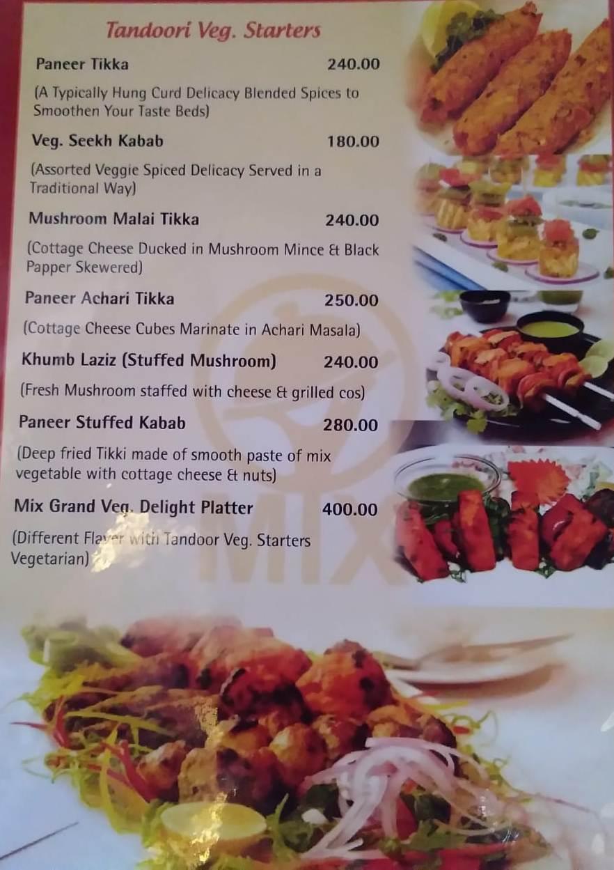 Menu at MIX Grand Hotel Restaurant & Banquet, Kotdwara