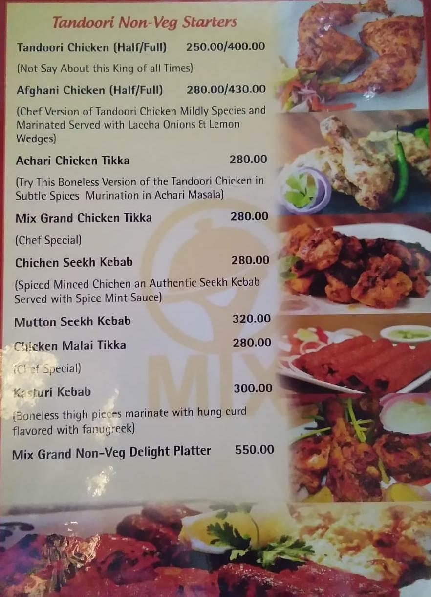 Menu at MIX Grand Hotel Restaurant & Banquet, Kotdwara