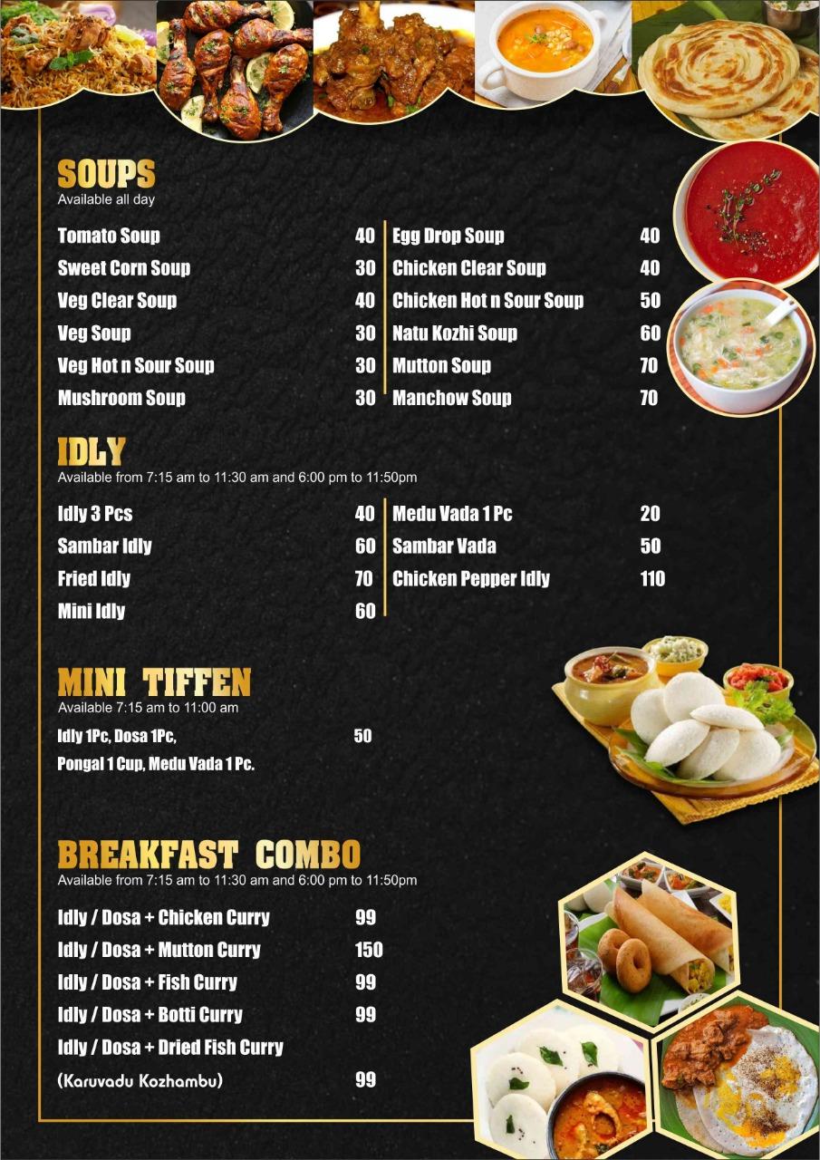 Menu at Moni's Kitchen - A Family Resturaunt., Chennai