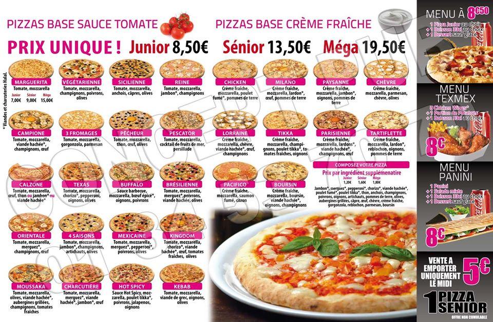 Menu au Delice Pizza pizzeria, Saint-Brice-sous-Forêt