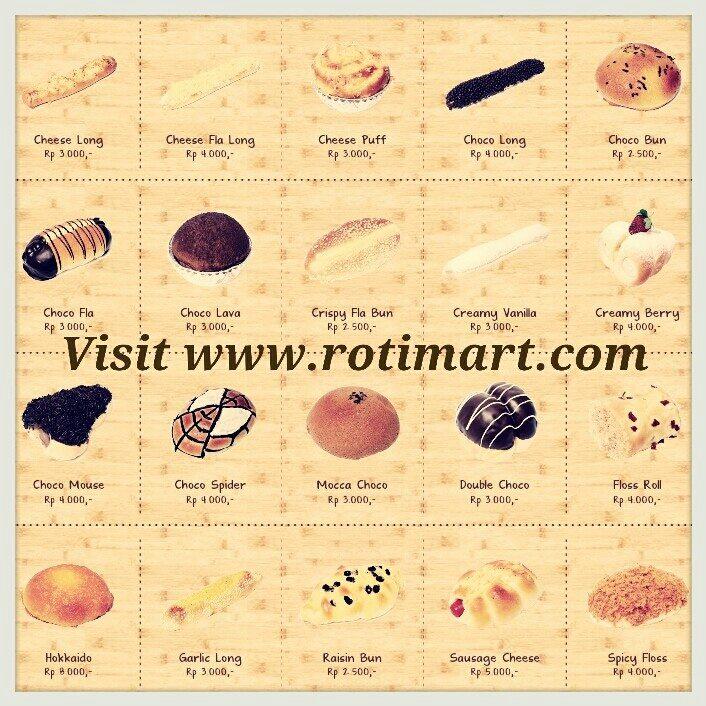 Menu at Roti Mart, Surabaya, Jl. Raya Dukuh Kupang No.57A