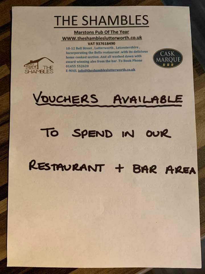 The Shambles in Lutterworth - Restaurant menu and reviews