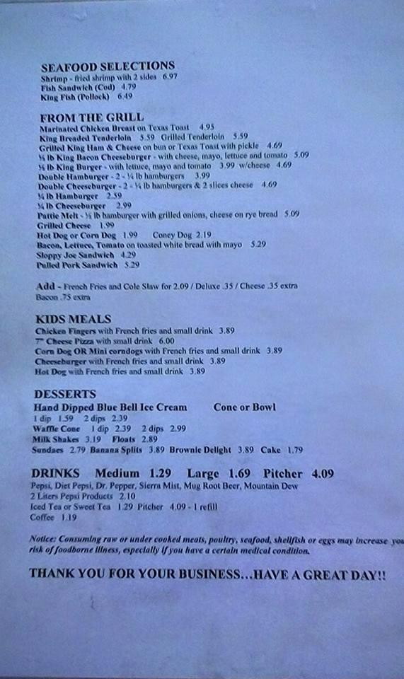 Menu at Wallpizzakingstaiongrill Fairmount restaurant, Fairmount