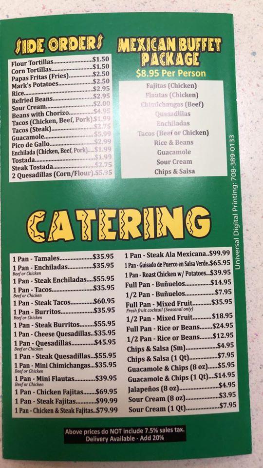 Menu at La Cafe, Mokena