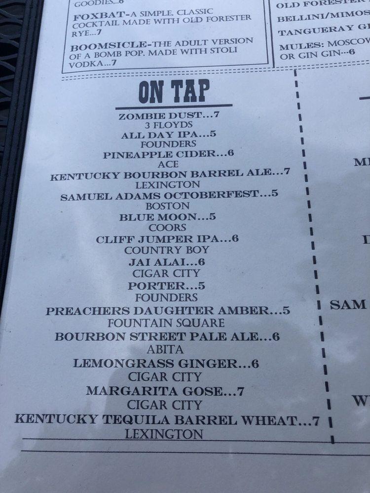 Menu at Boomtown Kitchen restaurant, New Albany