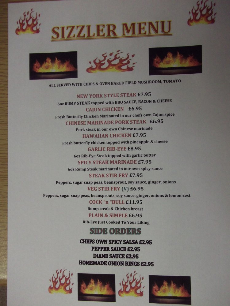 Menu at The Moody Cow pub & bar, Skegness