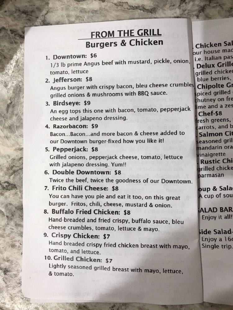 Menu at Elm Street Bakery, El Dorado