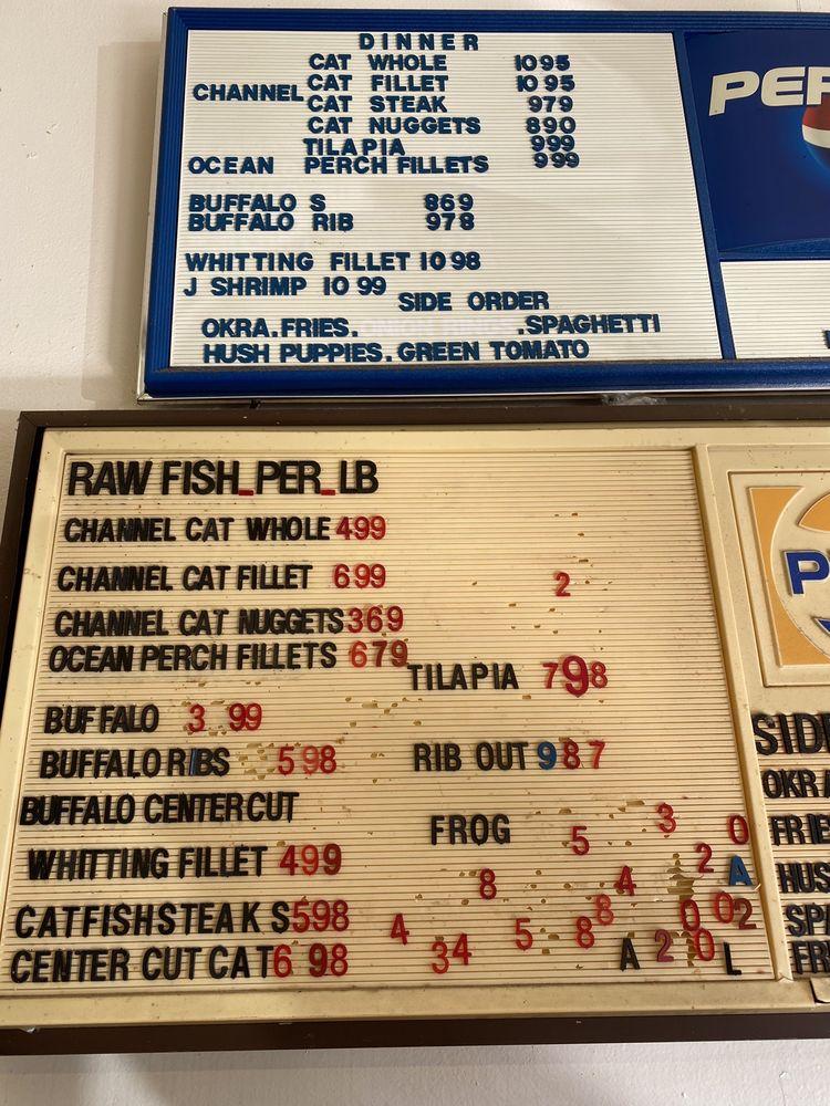 Menu at Millbranch Fish Market restaurant, Memphis, Millbranch Rd