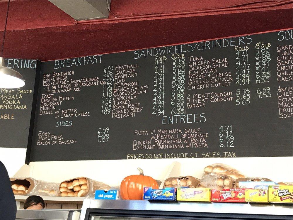 Menu at Cornerstone pizzeria, Hartford