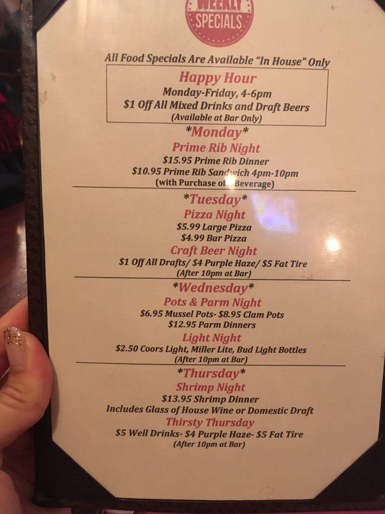 Menu at Grant Street Cafe, Dumont, 25 Grant Ave