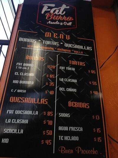 Fat Burro Asada & Grill, Tijuana - Menú del restaurante, precios y reseñas