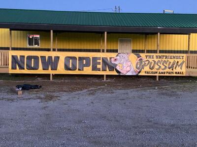 The unfriendly Opossum Saloon and Pool Hall, Cornersville - Restaurant ...