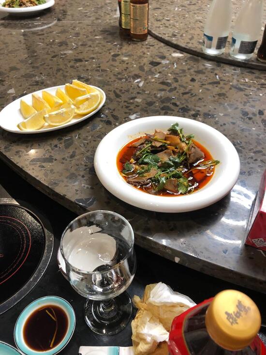 Menu at Shuyu 蜀渔, Bucharest