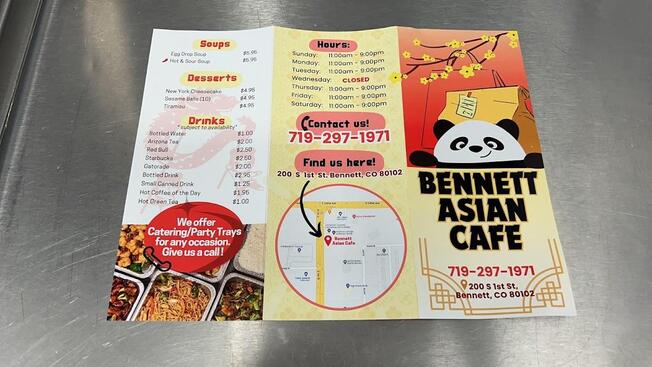 Bennett Asian Cafe in Bennett - Restaurant menu and reviews