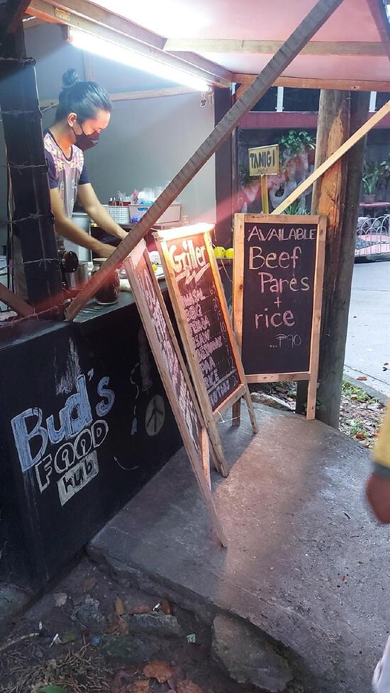 Menu at Bud's cafe, Marilao