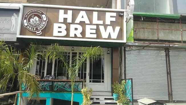 Menu at Half Brew Cafe Raja park, Jaipur