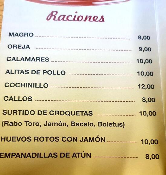 Bar Moisés by Juanito, Pepino - Opiniones del restaurante