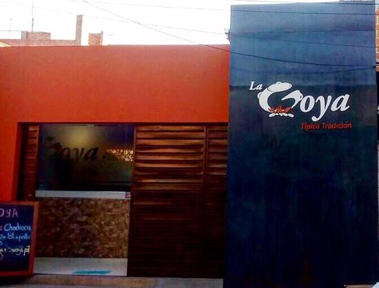 Menu at La Goya restaurant, Arequipa