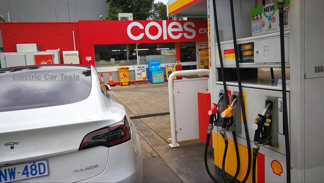 Carta de Shell Coles Express Flemington, Kensington
