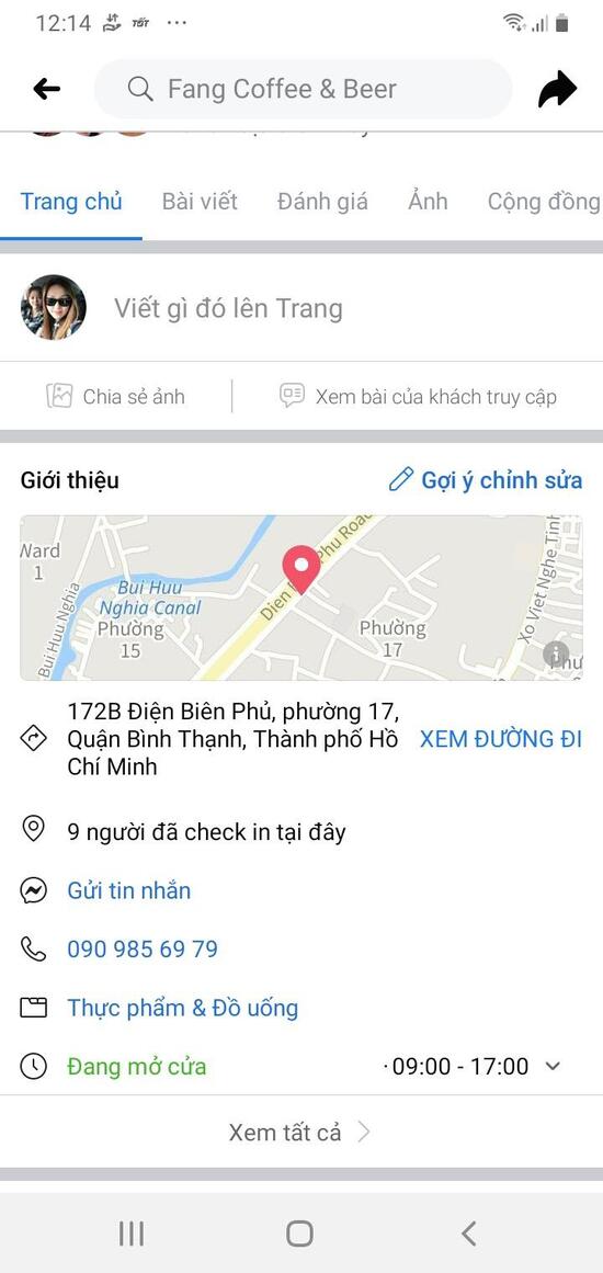 Carta de Fang Cafe & Beer, Ciudad Ho Chi Minh (Saigón)