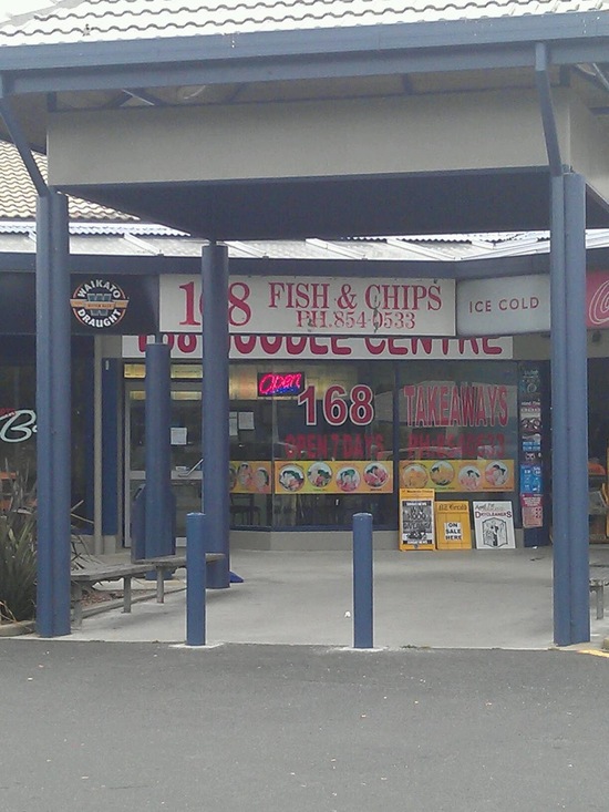 Menu at 168 Chinese Takeaways restaurant, Hamilton