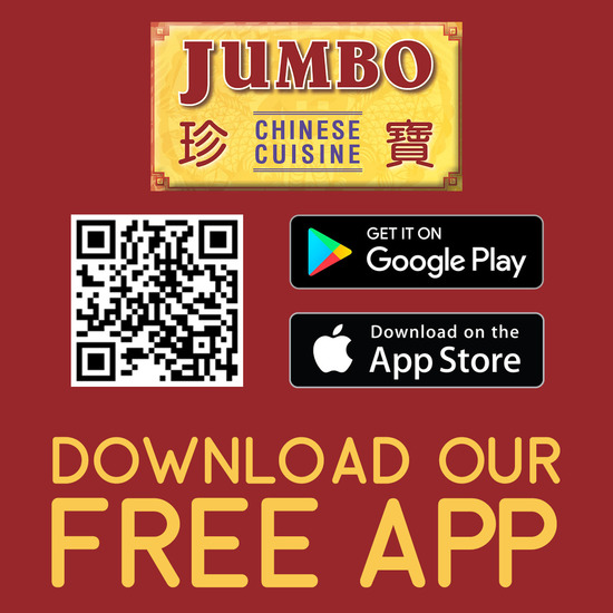 Menu at Jumbo Chinese restaurant, Luton