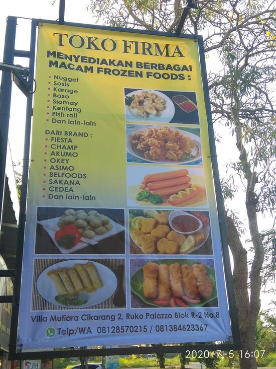 Menu at Batavia Dimsum dan Frozen foods restaurant, Bekasi Regency