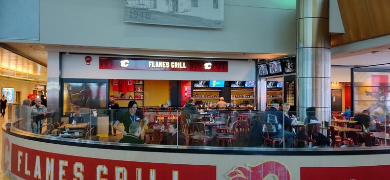 Menu at Flames Grill pub & bar, Calgary