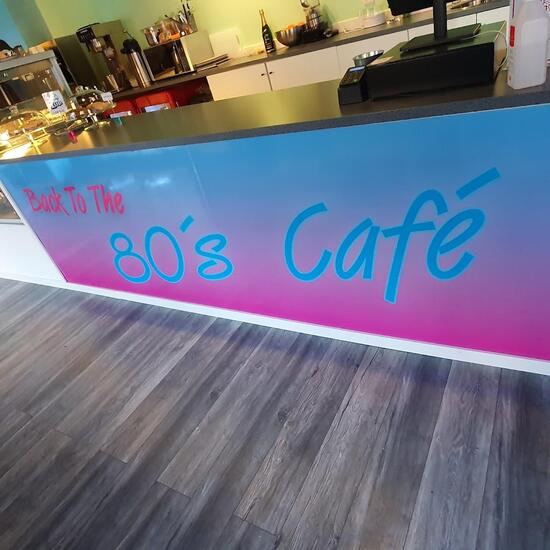 Menu at Back to the 80´s Café cafeteria, Gothenburg