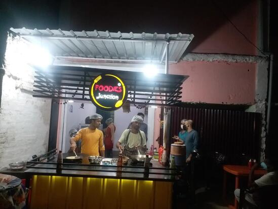 Menu at Foodies junction, Patna, railway station