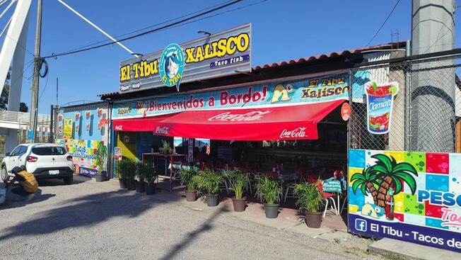 Menu at El Tibu tacos de pescado y camarón restaurant, Tepic