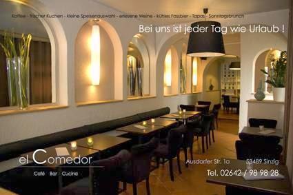 Menu au El Comedor restaurant, Sinzig