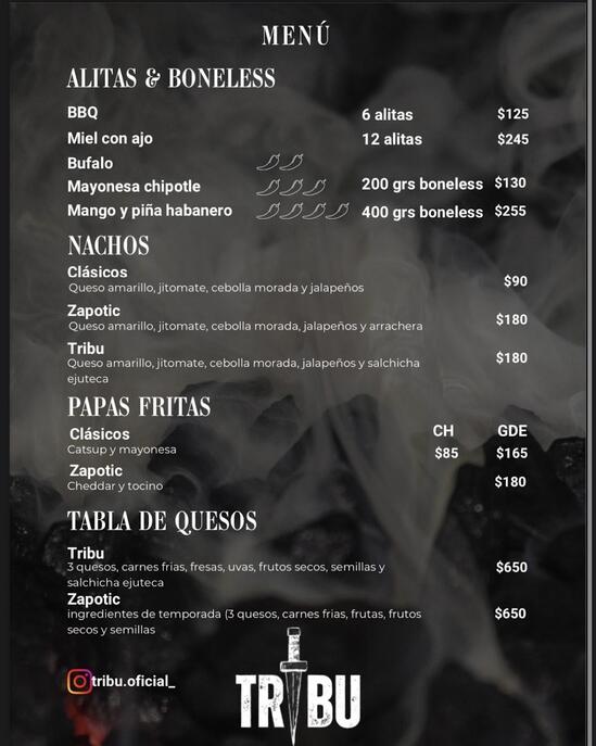 Tribu restaurant, Puerto Escondido - Restaurant menu and reviews