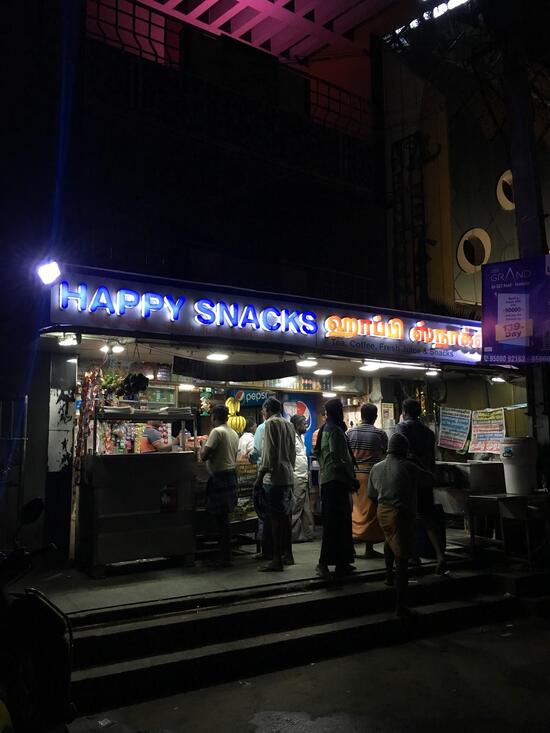 Menu at Happy Snacks, Chennai