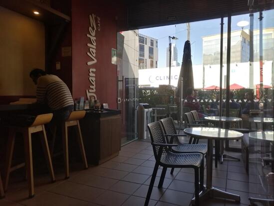 Menu at Juan Valdez - Torre EAR restaurant, Bogotá