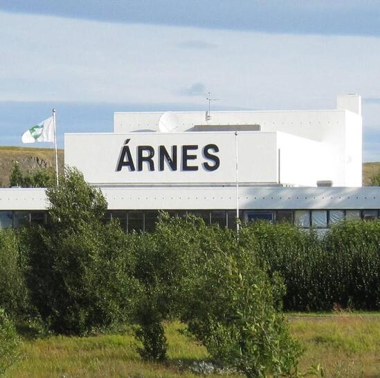 Menu at Arnes Café restaurant, Iceland, Skólabraut