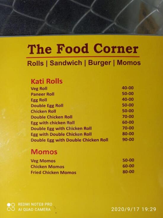 The Food Corner, Bengaluru - Restaurant menu, prices and reviews