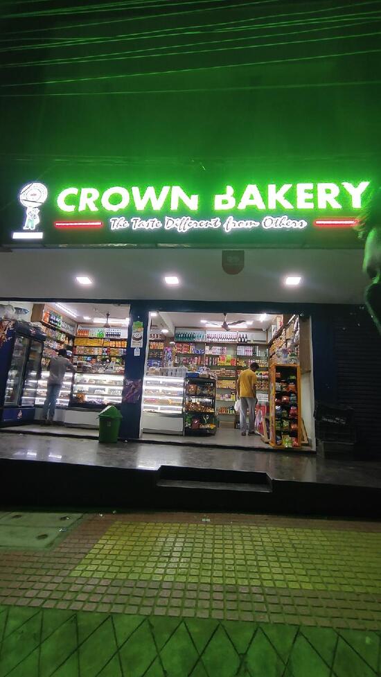 Menu at Crown bakery, Visakhapatnam, P7VX+F7V