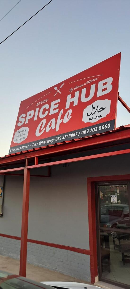 Menu at Spice Hub Cafe, Ladysmith