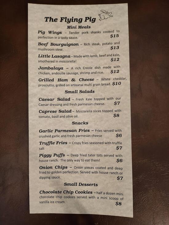 The Flying Pig Bar in Joseph - Restaurant reviews