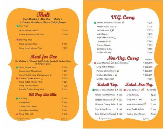 Menu at FOOD RUSH, Gurugram, Sco 16