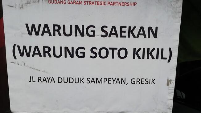 Carta del restaurante WARUNG BU HJ SAEKAN, Duduk Sampeyan