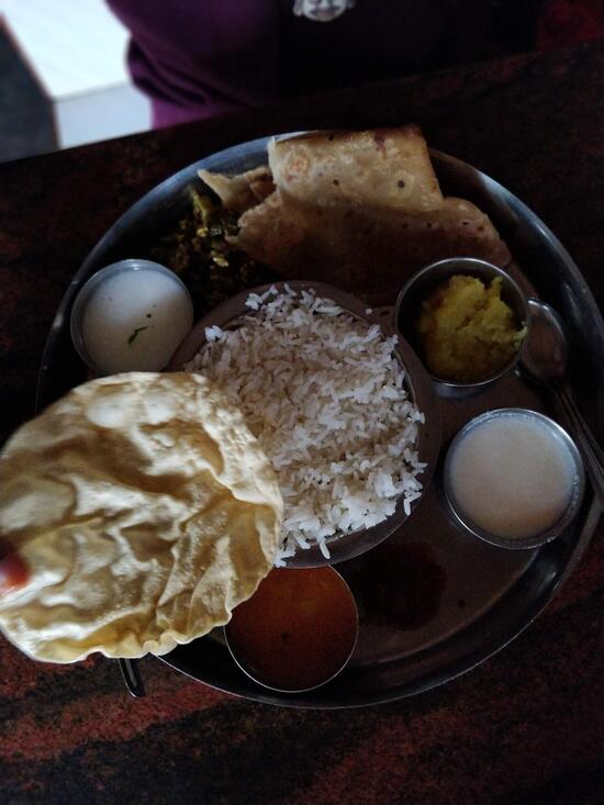 Menu at SK Mess, Mysuru